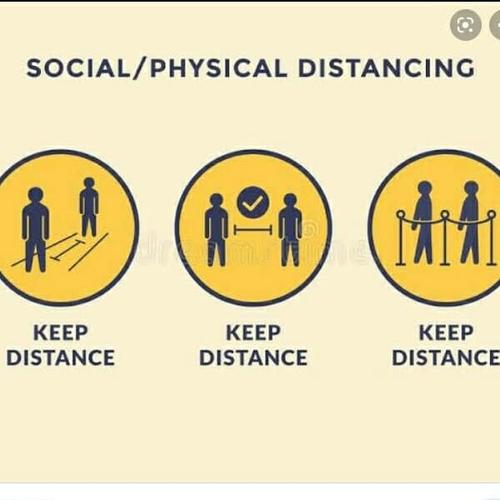 Jual akrilik sign board social distance jaga jarak physical - Kota ...