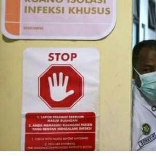 Jual stiker sign board tanda stop periksa virus gambar tulisan rumah ...
