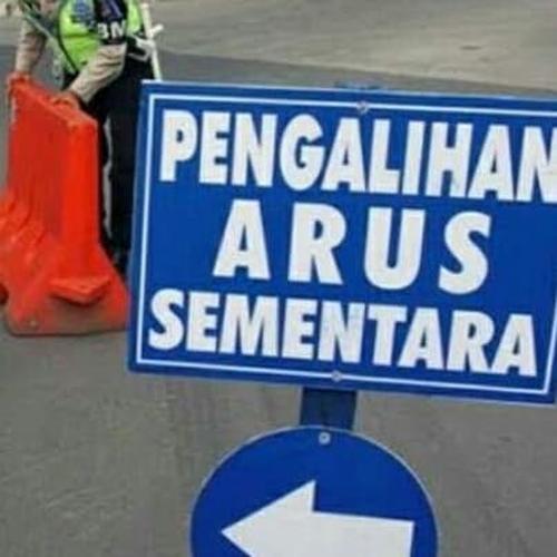 Jual akrilik sign board tanda rambu panah jalan pengalihan arus tutup ...