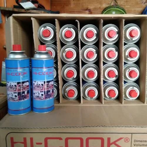 Jual Gas hi cook cartridge 230 Gr asli bukan refill isi 28 pcs ( 1 ...