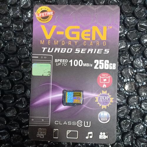 Jual Vgen 256 Gb Micro Sd V-Gen 256 Gb Class 10 Turbo Memory Card ...