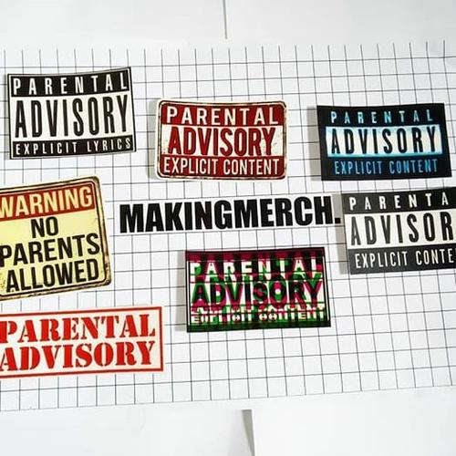 Jual STICKER PARENTAL ADVISORY - Kab. Malang - MakingMerch | Tokopedia