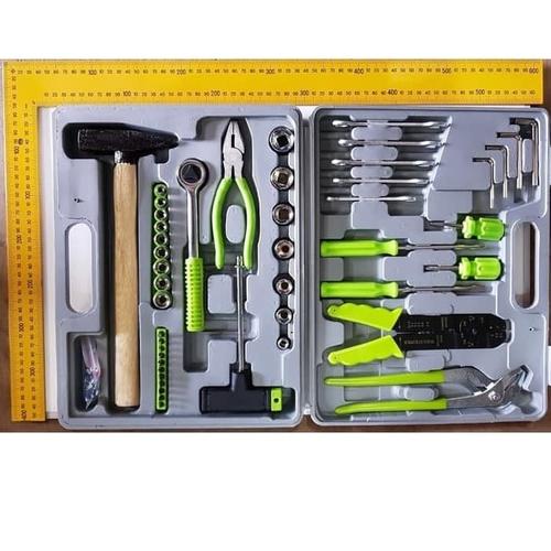 Jual Tool Kit 100pc Home Set Kunci Alat Perkakas Tukang ToolKit Box ...