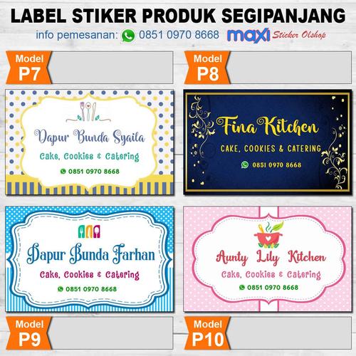 Jual sticker label stiker produk kemasan plastik packaging makanan kue ...
