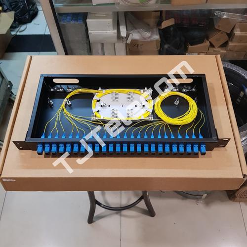 Jual otb rack 24 core / odf rack.ount 24 core sc upc ( hitam ...