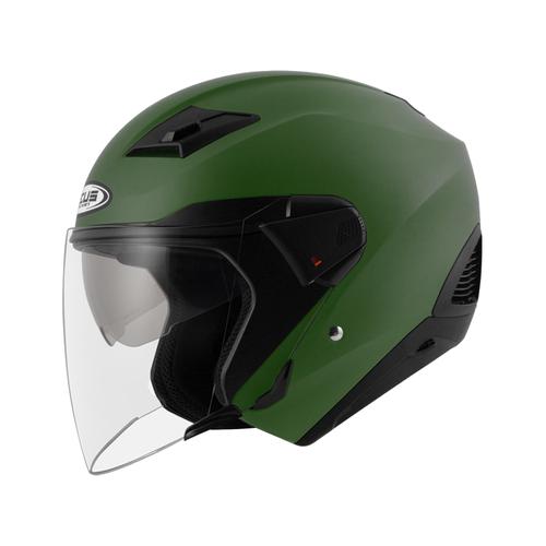 Promo ZEUS 611 F.GREEN HALFFACE DOUBLE VISOR MANTUL - M, BASIC Cicil 0% ...