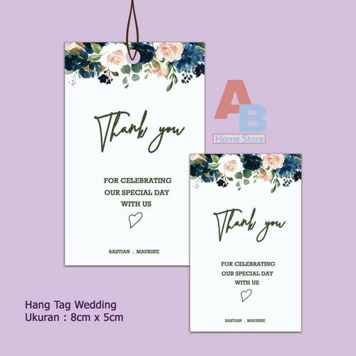 Jual Souvenir Pernikahan Thank you/ Hang tag souvenir wedding - Kota ...