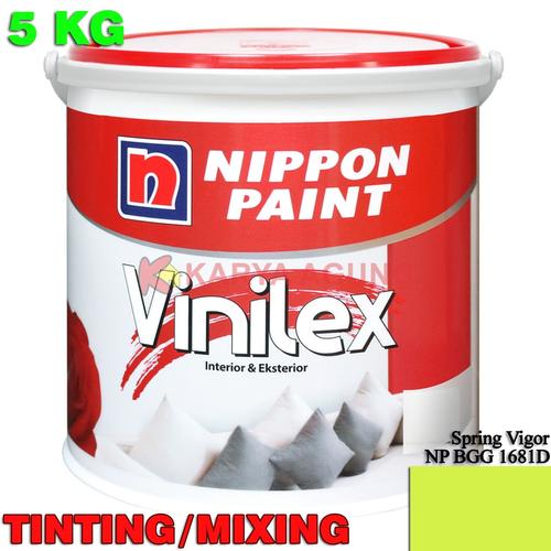 Jual Cat Tembok Nippon VINILEX Spring Vigor Hijau Bolu Pandan 5 KG ...