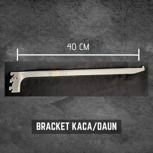 Jual Daun Bracket Kaca 40 cm Import / Penyangga Display Kaca - Kota ...