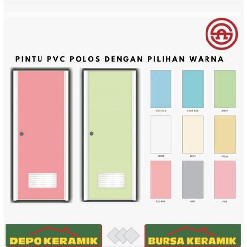 Jual PINTU PVC POLOS WARNA 70X197CM - Merah Muda - Kab. Bandung - depo ...