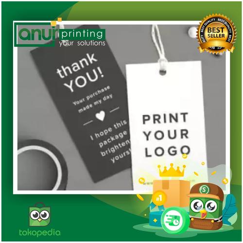 Jual Cetak HANG TAG / Label Tas / Label Baju/ Label Sepatu/ Kertas ...