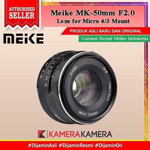 Promo Lensa Meike 50mm F2.0 APS-C For Micro 4/3 Mount Olympus Panasonic ...