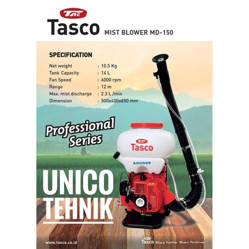 Jual MIST Blower TASCO MD 150 / Mesin Blower TASCO MD-150 2 tak - Jakarta Utara - UNICO TEHNIK ...