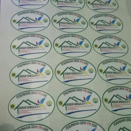Jual cetak stiker vinyl untuk label usaha tahan air - Glossy - Jakarta ...