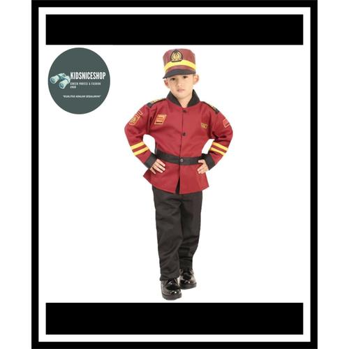 Jual SERAGAM / KOSTUM / PAKAIAN PROFESI MASINIS KERETA API MERAH 3-10 ...