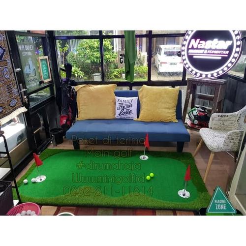 Jual putting green portable 2.5m x 1.2m-lapangan golf mini portable ...