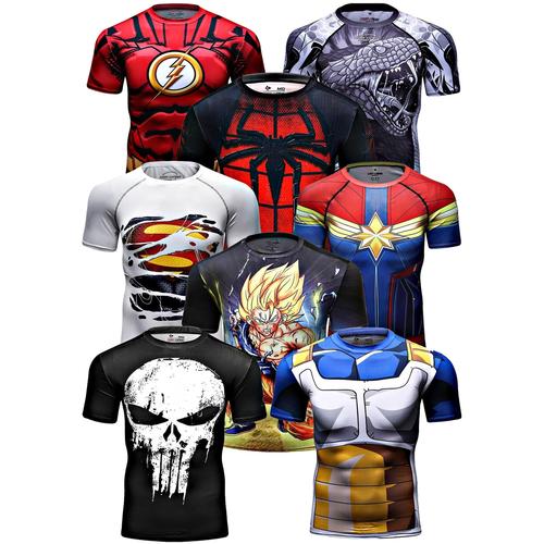 Jual Rashguard Jiujitsu Murah Rushguard MMA Superhero BJJ Compression ...