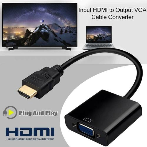 Jual Kabel KONEKTOR HDMI Male TO VGA CONVERTER Female Adapter Video ...
