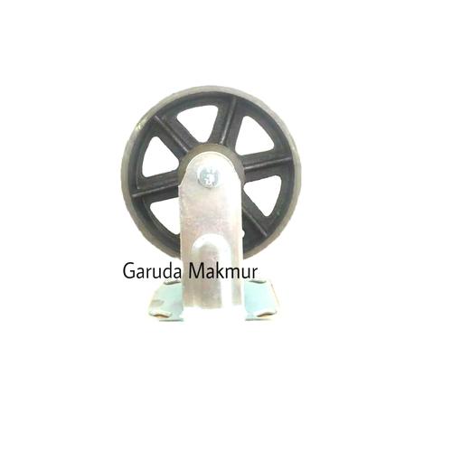 Jual roda besi heavy duty 4 in mati roda troli besi roda iron caster ...