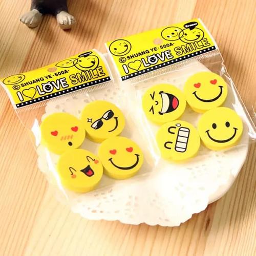Jual 916 Penghapus Setip Rubber Stationery Lucu Unik Smiley Emoticon ...