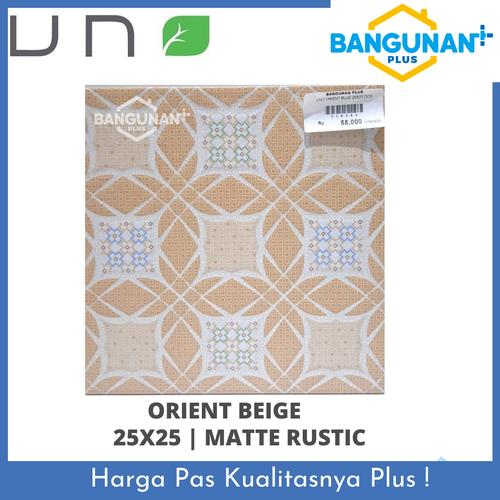 Jual KERAMIK KASAR UK 25X25 UNO ORIENT BEIGE-BLUE - Kab. Karawang - Bangunan Plus | Tokopedia
