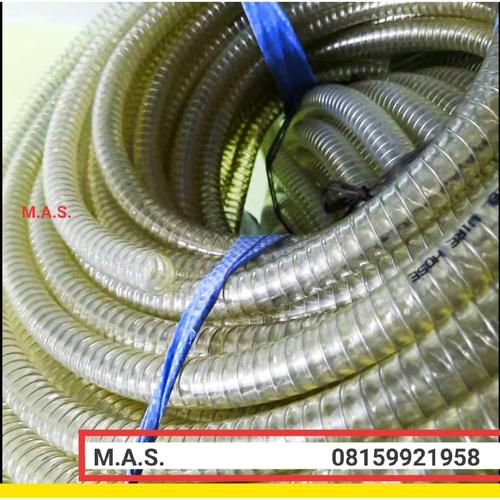 Jual Selang Spiral PVC Kawat 1 in Spring Hose Hisap Sedot Air Minyak ...