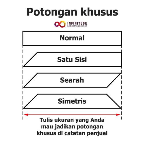 Jual POTONGAN KHUSUS POTONG MIRING HOLLOW CUSTOM BESI BATANG HOLO ...