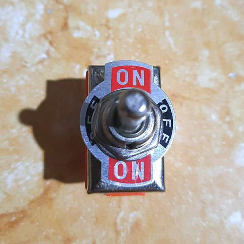 Jual ON OFF ON SWITCH TOGGLE 6 KAKI PIN TAB 1322 E-TEN 1122 ORANGE ...