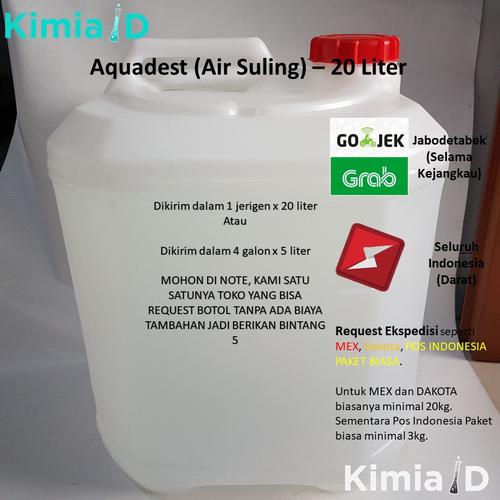 Jual Aquadest 20 Liter - Air Suling - Air Murni - Laboratorium ...