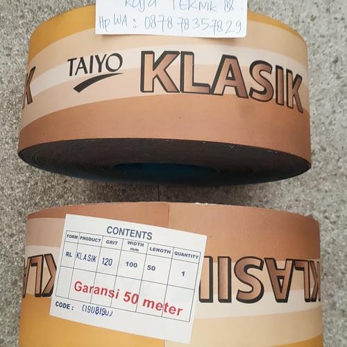 Jual Amplas roll Taiyo Grit 120 100x50m/ amplas roll p120/amplas roll ...
