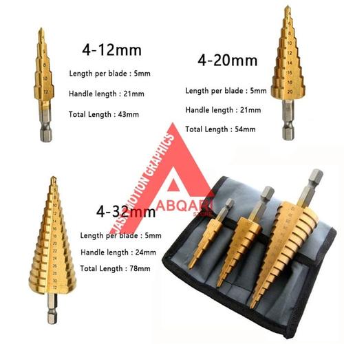 Jual Mata Bor Pagoda / Multi Step drill bit / mata bor tombak ...
