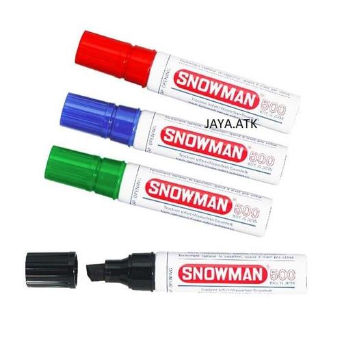 Jual SPIDOL PERMANEN MARKER JUMBO BESAR SNOWMAN 500 WATERPROOF - Kota ...