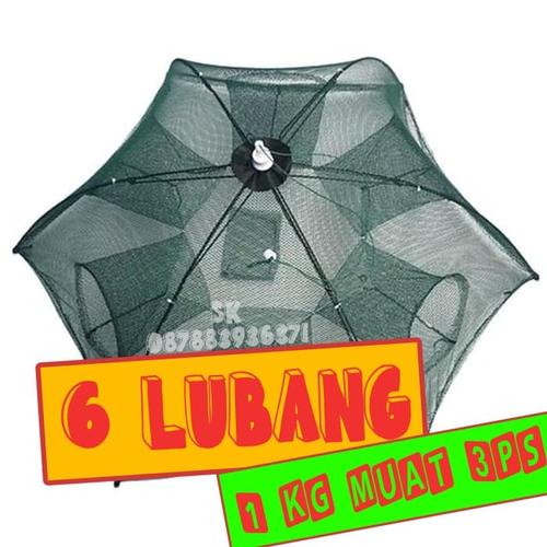 Jual perangkap ikan / Jaring udang kepiting/ bubu ikan modern 6 lubang ...
