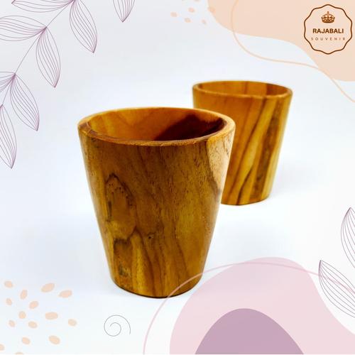 Jual Gelas Kayu Jati | Gelas Ocha | Teak - Kab. Klaten - Raja Bali Souvenir | Tokopedia
