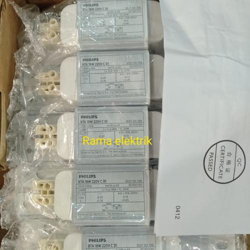 Jual ballast travo Lampu neon Lampu TL BTA 18w 18waat Philips original ...