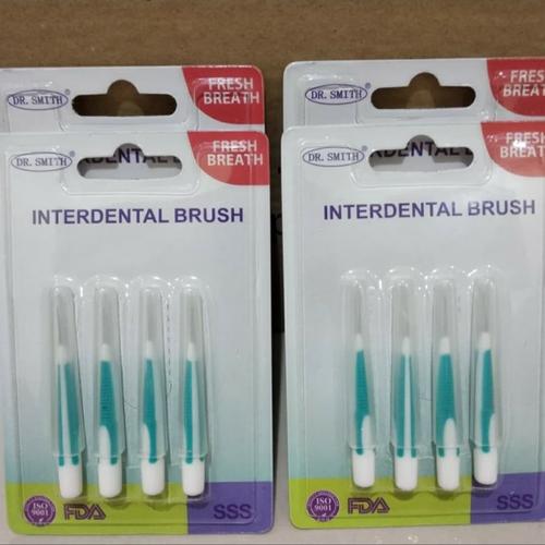 Jual Sikat Gigi interdental Brush Dr Smith isi 4 sikat pembersih sela ...