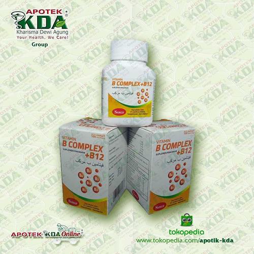 Jual VITAMIN B COMPLEX + B12 SAMCO BOTOL 100 KAPLET - Kota Jambi ...