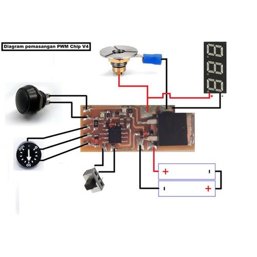 Jual PWM Chip V4 Regulated Variable Voltage DIY BOX MOD last stok - Kab ...