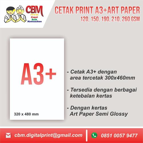 Jual Cetak Print A3+ Color Warna Art Paper - Kota Denpasar - CBM Prints ...