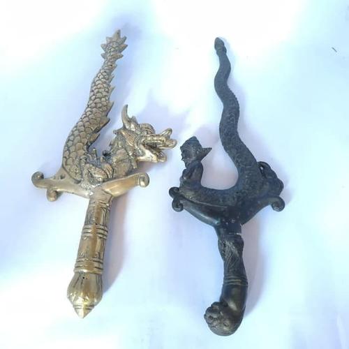 Jual Keris Raja Naga Ular Blorong Patung Kuningan Hitam Antik Unik ...
