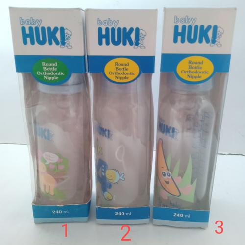 Jual Botol susu Baby Huki 240ml Round Bottle Orthodontic Nipple - Kota ...