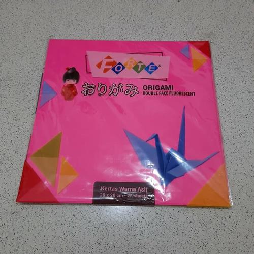 Jual Kertas Origami Forte 20x20 cm (25 lembar)/ Kertas Lipat 20x20 cm ...