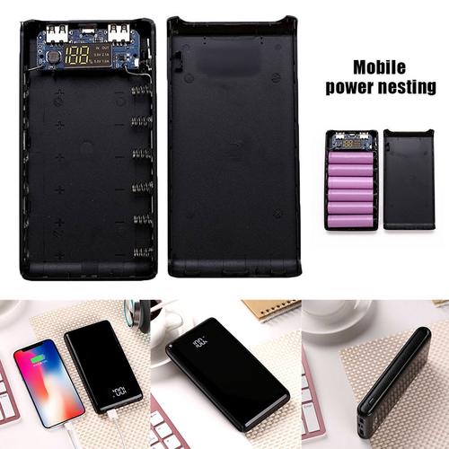 Jual Dual USB Power Bank Case Shell DIY Kit Battery Charger with Type-C ...