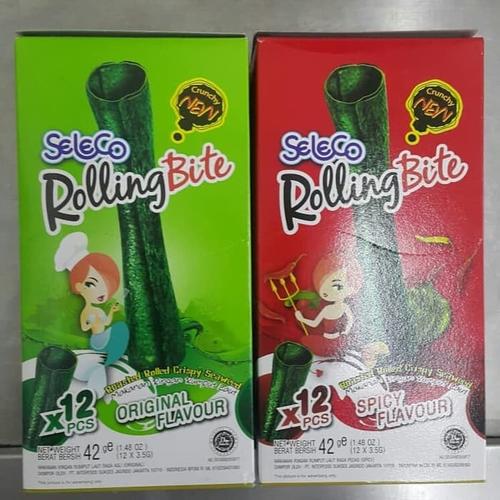 Jual SELECO CRISPY SEAWEED ROLLING BITE ORIGINAL BOX 12'S X 3.5GR ...