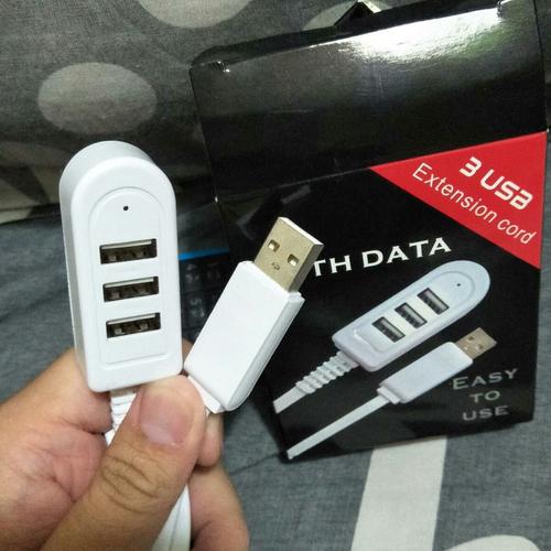 Jual USB Extension 3 Port With Data 120 Cm 2.4A USB Hub Best Quality ...