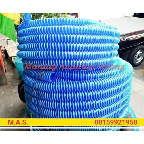 Jual Selang Hisap Spiral Biru 2 inci Selang Pompa Air Sedot Irigasi PVC ...