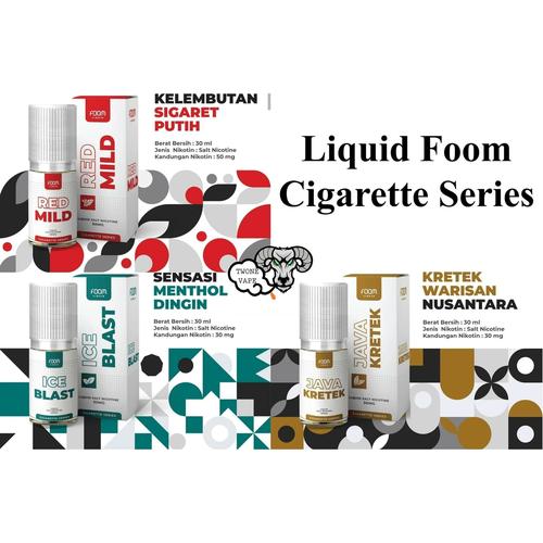 Jual Liquid Foom Cigarette Series | Foom Red Mild | Ice Blast | Java ...