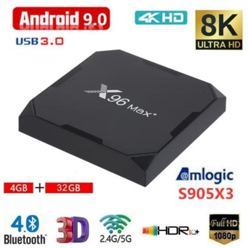Jual X96 MAX PLUS - Android 9.0 Smart TV Box 8K Ultra HD - RAM 4GB ROM ...