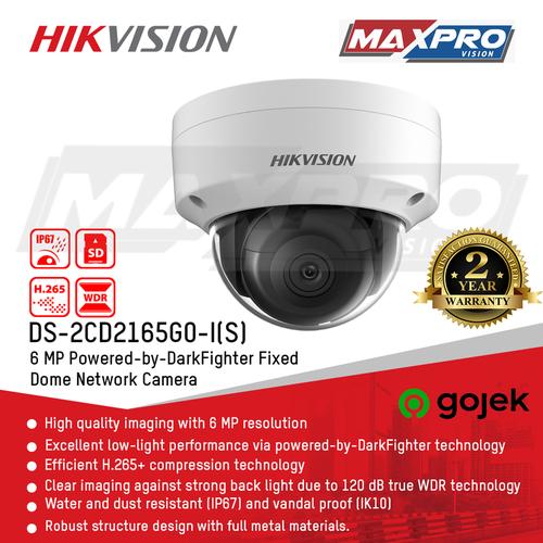 Jual HIKVISION DS-2CD2165G0-IS - 6MP EXIR DOME IP CAMERA - DARK FIGHTER - Jakarta Barat - Maxpro ...