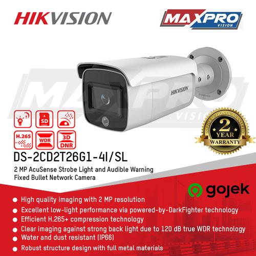 Jual HIKVISION DS-2CD2T26G1-4I/SL - 2MP EXIR BULLET IP CAMERA - ACUSENSE - Jakarta Barat ...